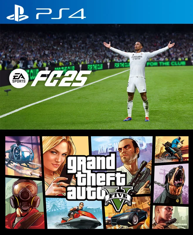 FC 25 + Grand Theft Auto V PS4 | Juegos Digitales Bolivia | Venta de juegos Digitales PS3 PS4 ...